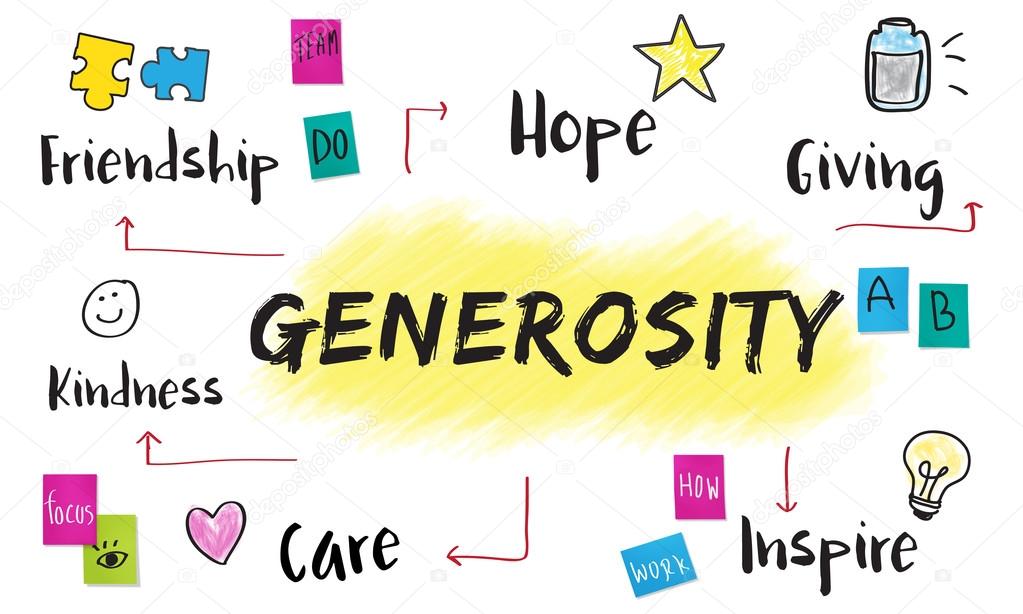 Creative banner with text Generosity — Stock Photo © Rawpixel #124772344
