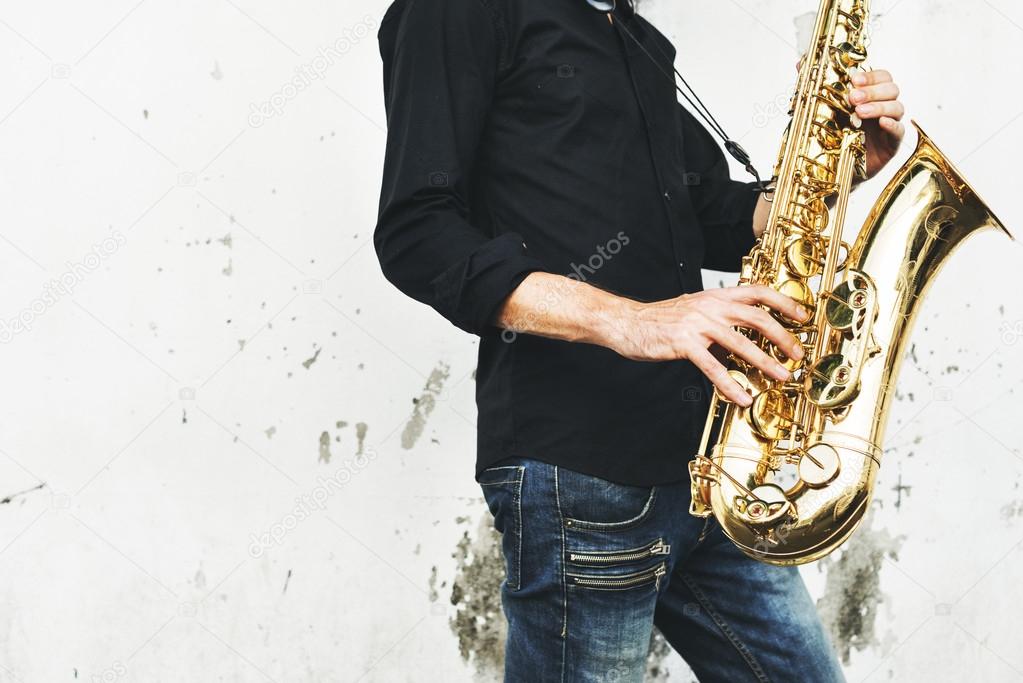 Playing Alto Saxophone