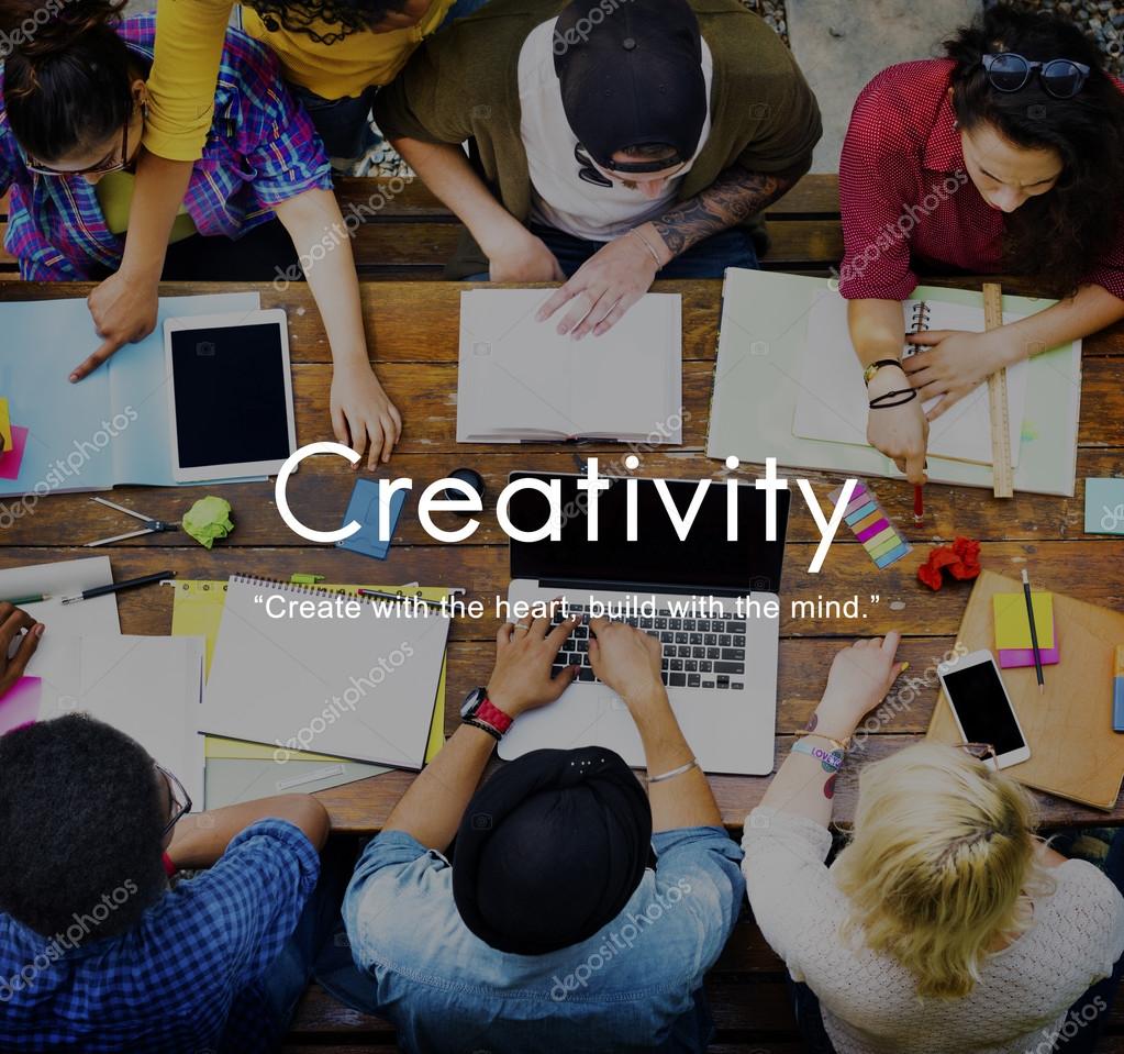 Students brainstorming together — Stock Photo © Rawpixel #125496650