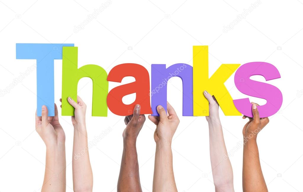 Manos multiétnicas sosteniendo gracias: fotografía de stock © Rawpixel ...