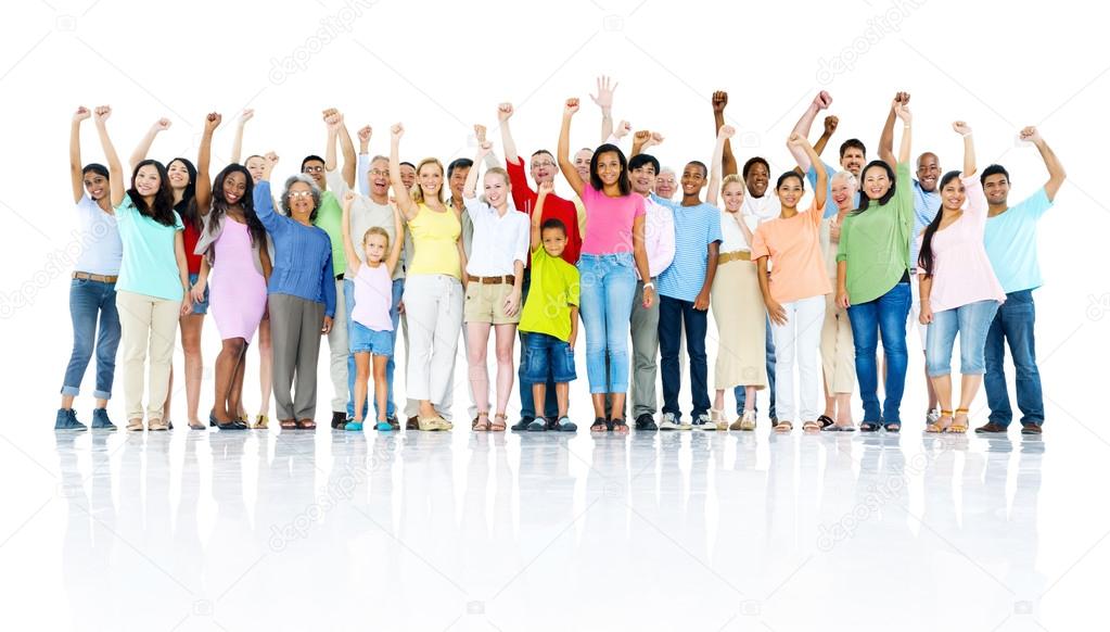 Large Group of People Celebrating Stock Photo by ©Rawpixel 52455185