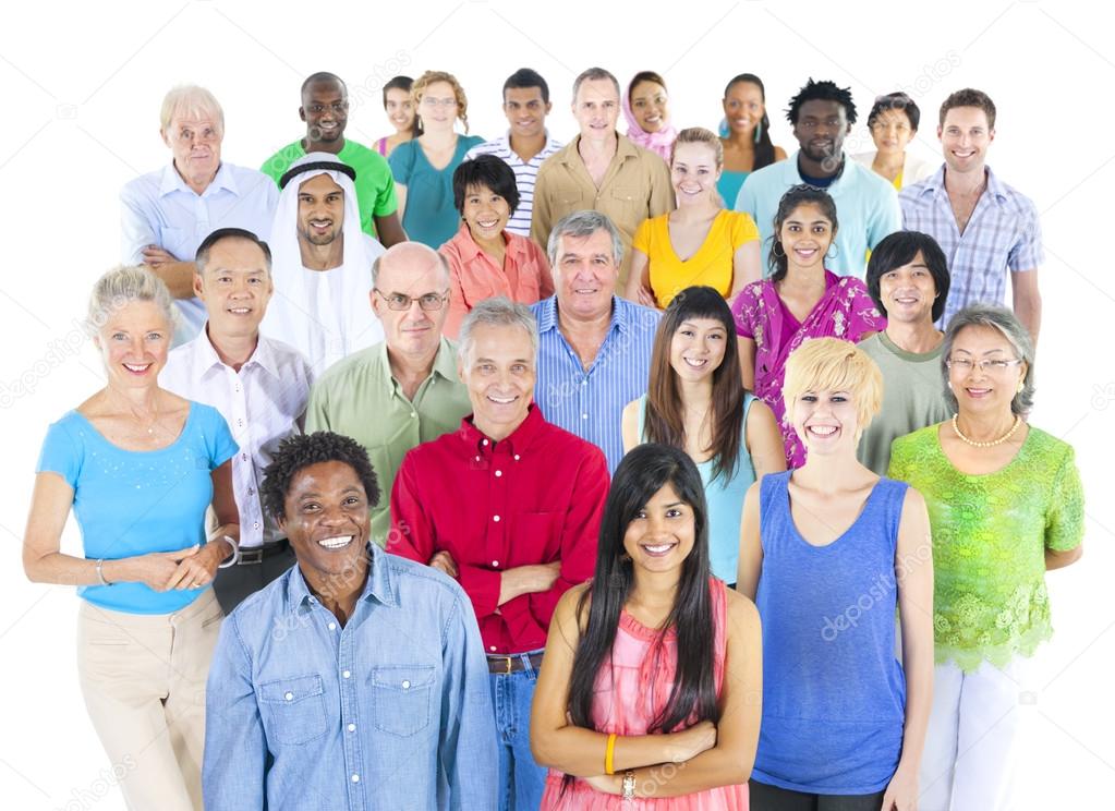 Large multi-ethnic group of people Stock Photo by ©Rawpixel 52459681