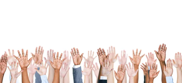 Human rights raised hands together community Stock Photos, Royalty Free ...