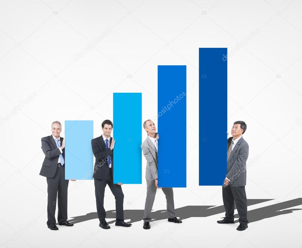 Business people holding Growth Chart Stock Photo by ©Rawpixel 52462765