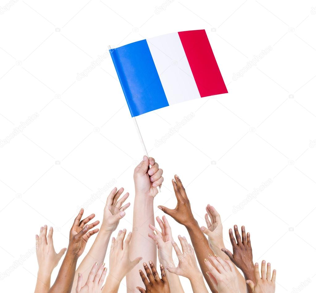 Human hand holding France Flag — Stock Photo © Rawpixel #52465335