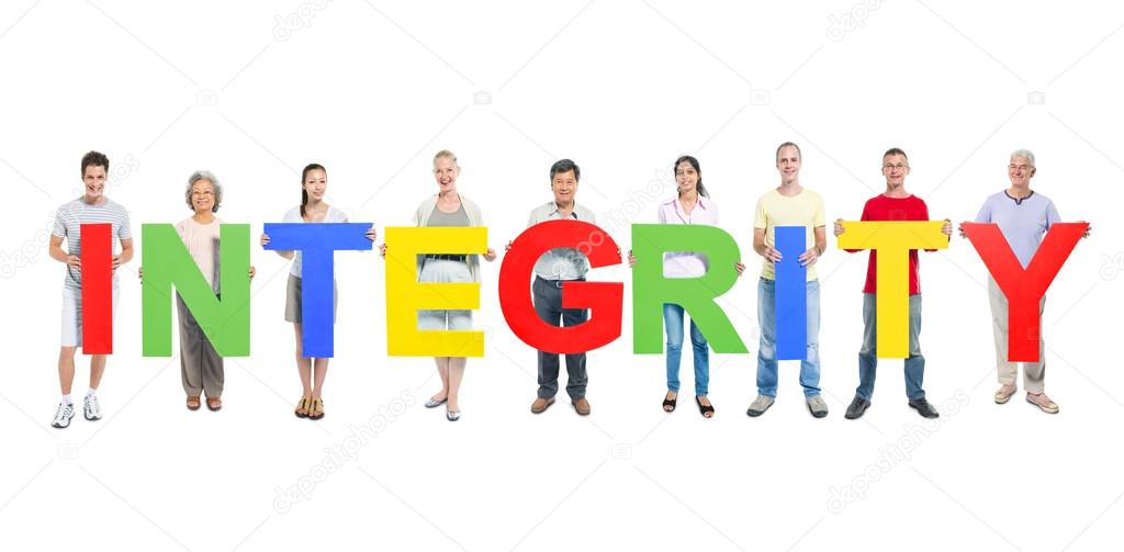 People holding 'INTEGRITY' letters — Stock Photo © Rawpixel #52466417