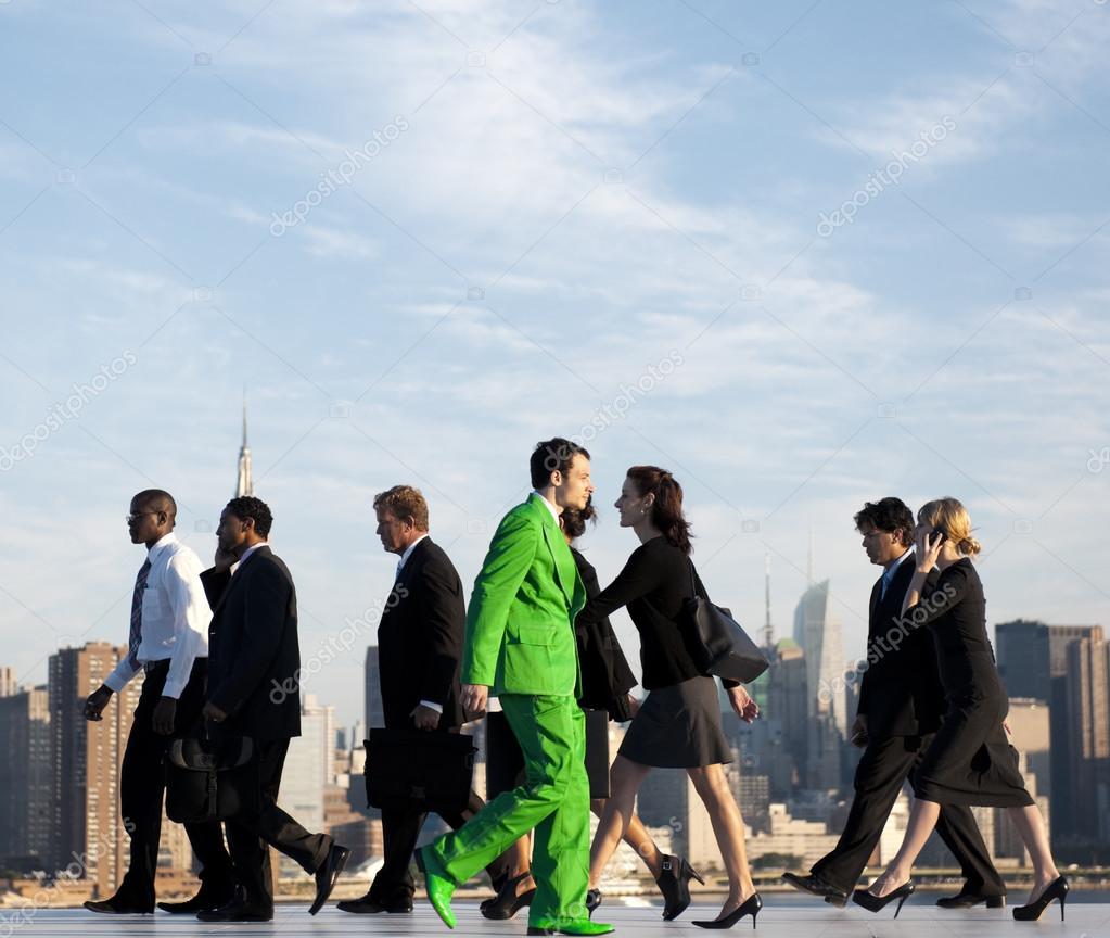 Office Workers Walking