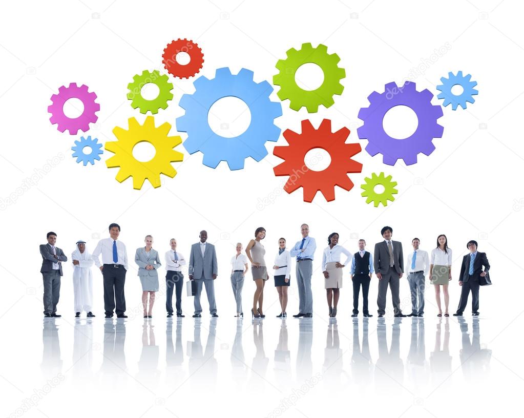 Business People with cogs — Stock Photo © Rawpixel #52467535