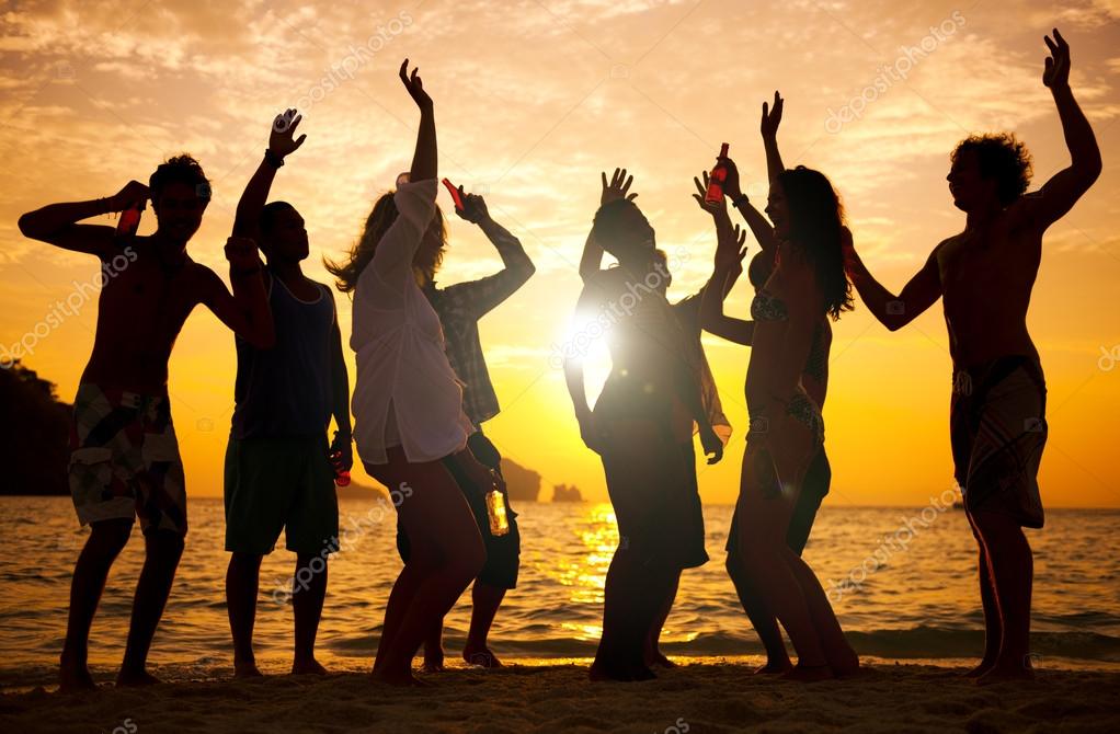 People having fun on beach — Stock Photo © Rawpixel #52470713