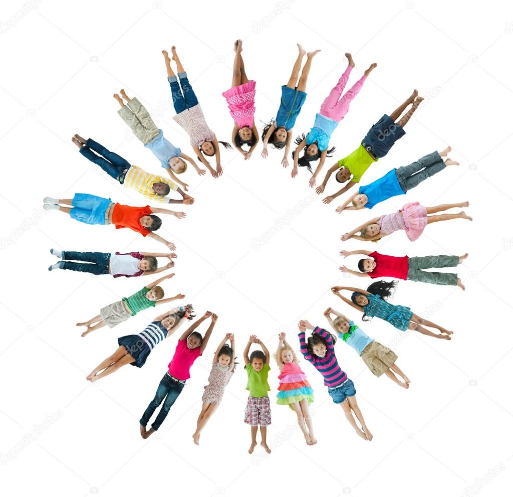 Children Lying Down Forming Circle Stock Photo by ©Rawpixel 59927885