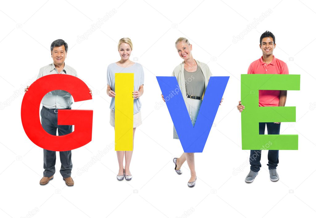 People Holding word Give Stock Illustration by ©Rawpixel #59956467
