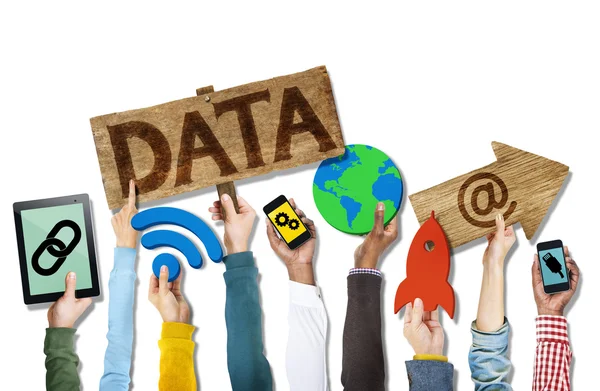 Hands Holding Various Symbols Stock Photo by ©Rawpixel 63078591