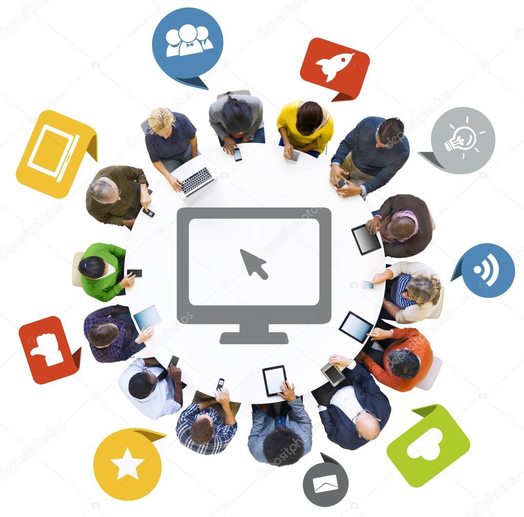 People with Speech Bubbles Stock Photo by ©Rawpixel 60100619