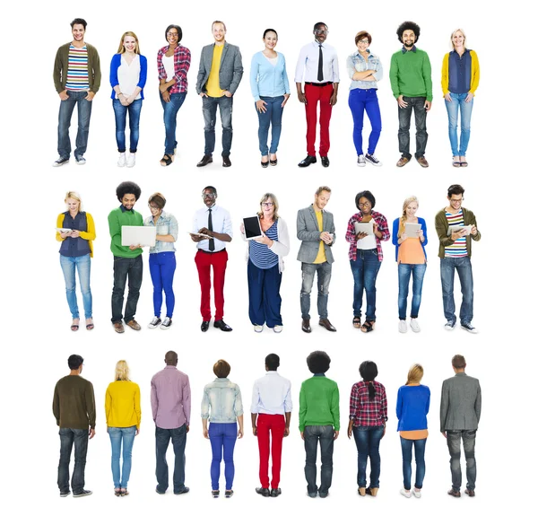 Set of businesspeople isolated on white — Stock Photo © depositedhar ...