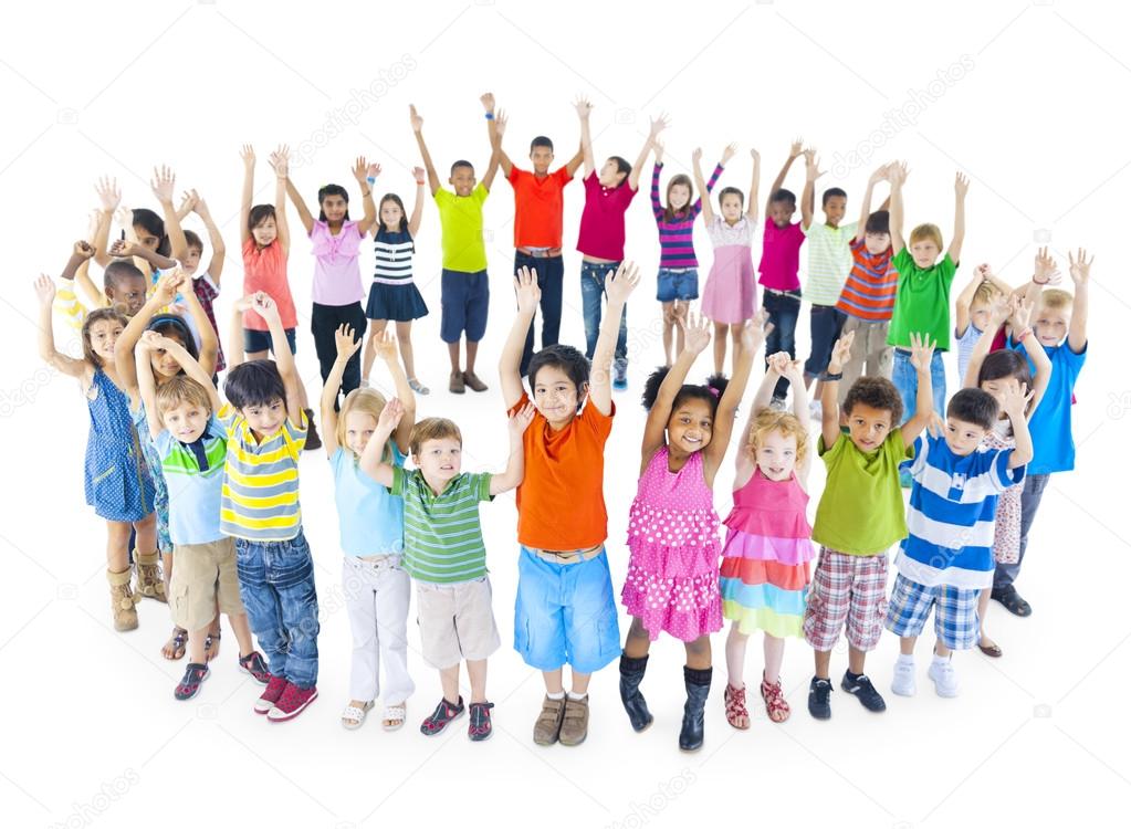 Group of Children Celebrating — Stock Photo © Rawpixel #63027071