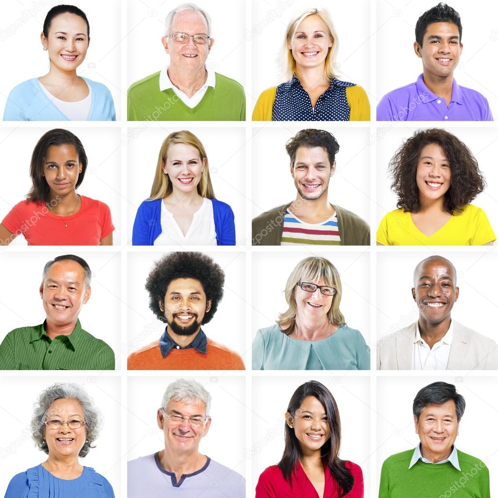 Personas de diferentes edades y nacionalidades 2024