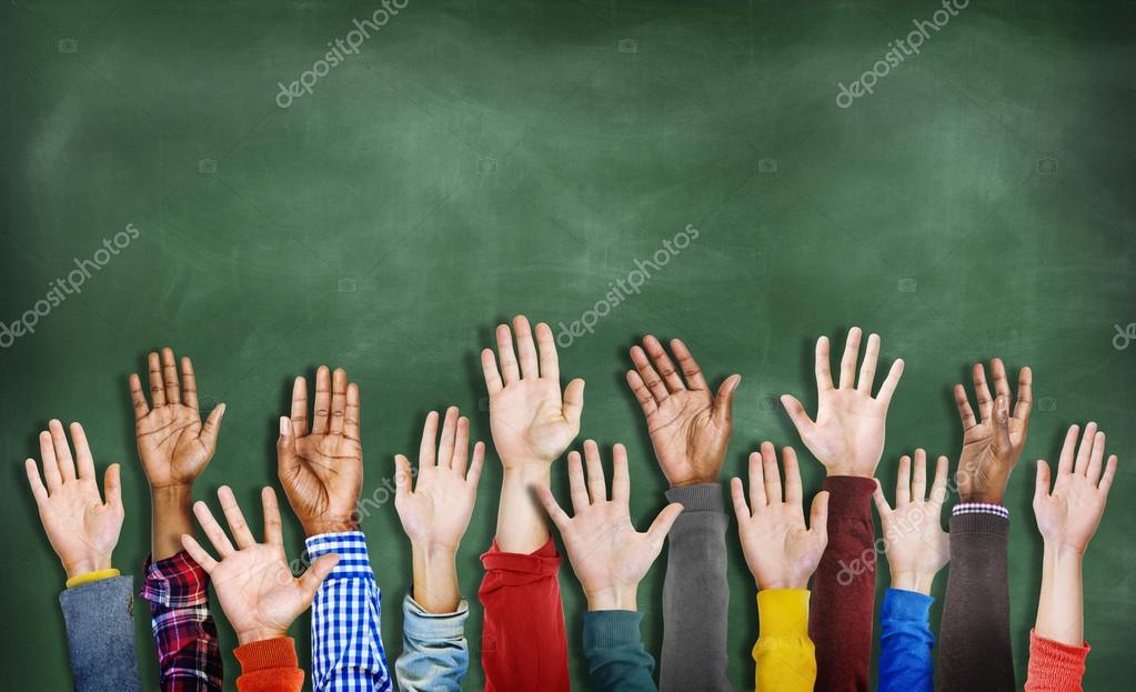 Multiethnic Diverse Hands Raised Stock Photo by ©Rawpixel 63070885