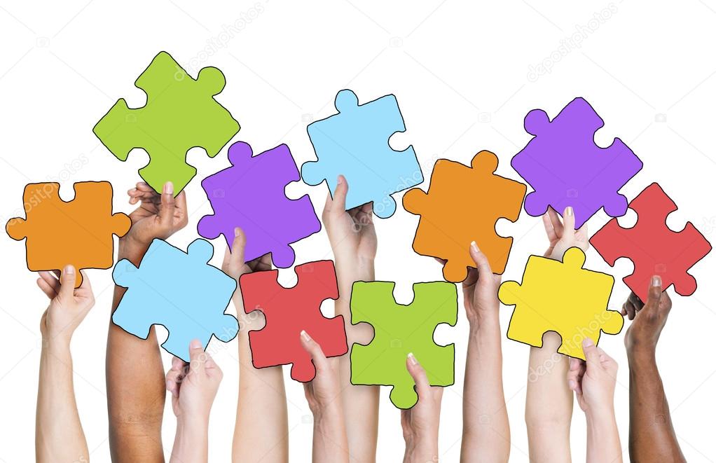Hands Holding Puzzle Pieces 320+ Hands Assembling Jigsaw Puzzle Pieces