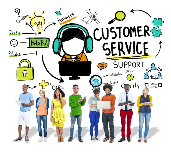 Diverse people and Customer Service Concept — Stock Photo © Rawpixel ...