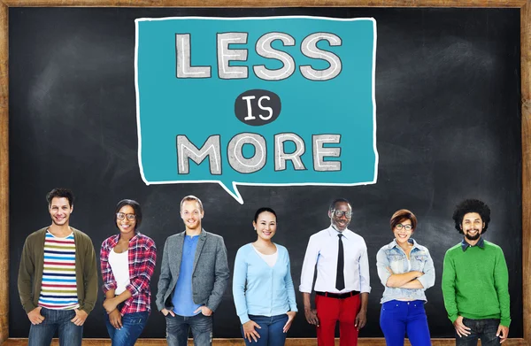People and Less is More sign Concept - Stock Image - Everypixel