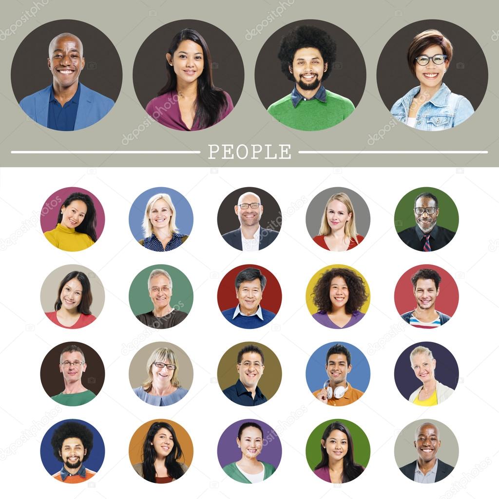 Multi Ethnic People Casual Concept Stock Illustration by ©Rawpixel ...