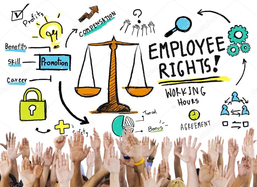 Diverse hands and Employee Rights — Stock Photo © Rawpixel #71627889