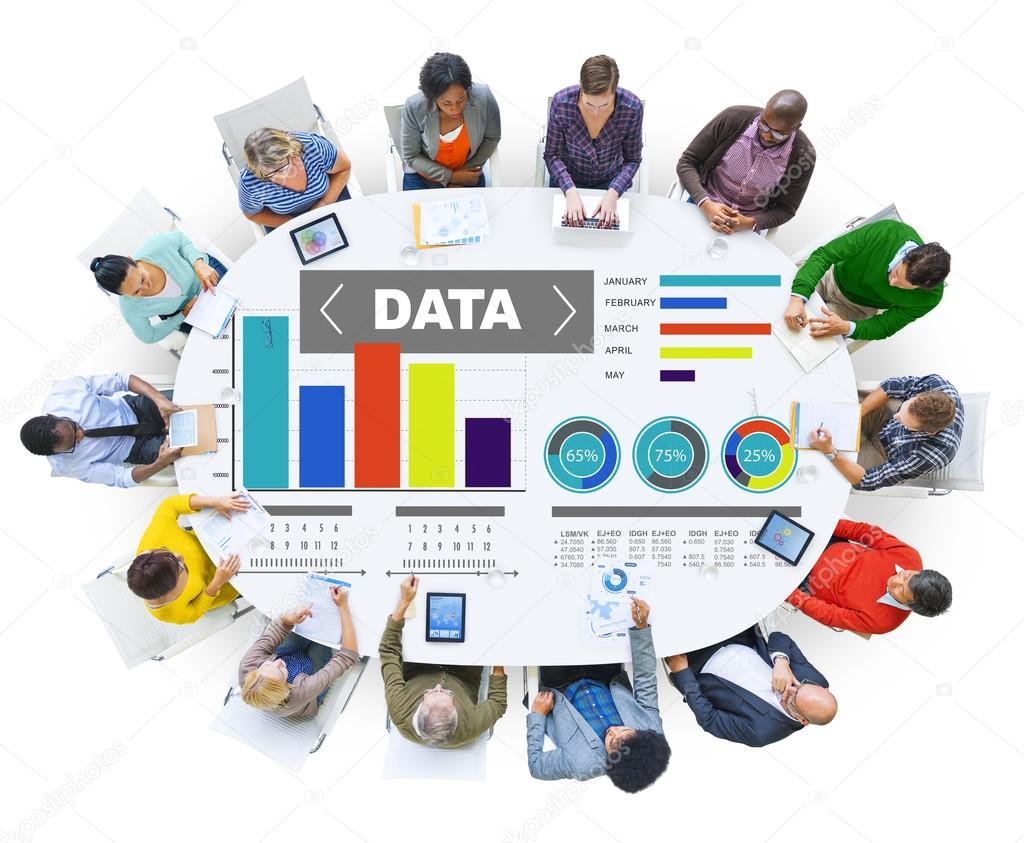 Personas y datos Análisis Gráficos Concepto — Foto de stock © Rawpixel ...