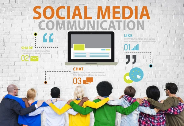 The concept of social media communication Stock Photos, Royalty Free ...