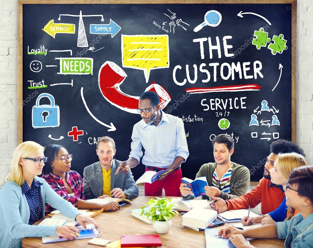 Diverse people and The Customer Service — Stock Photo © Rawpixel #71693625