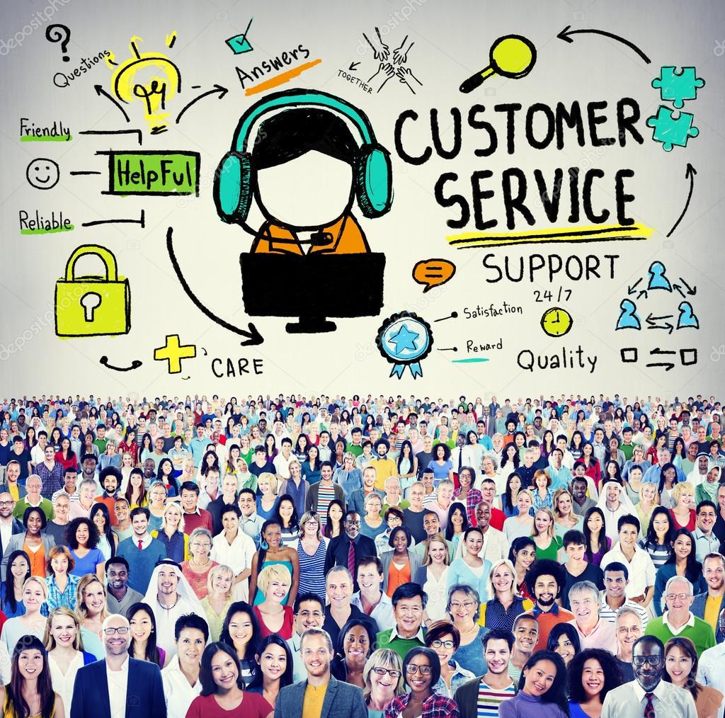 Diverse people and Customer Service — Stock Photo © Rawpixel #73581543