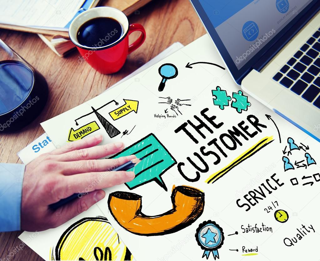 The Customer Service Target Market Support Assistance Concept — Stock ...