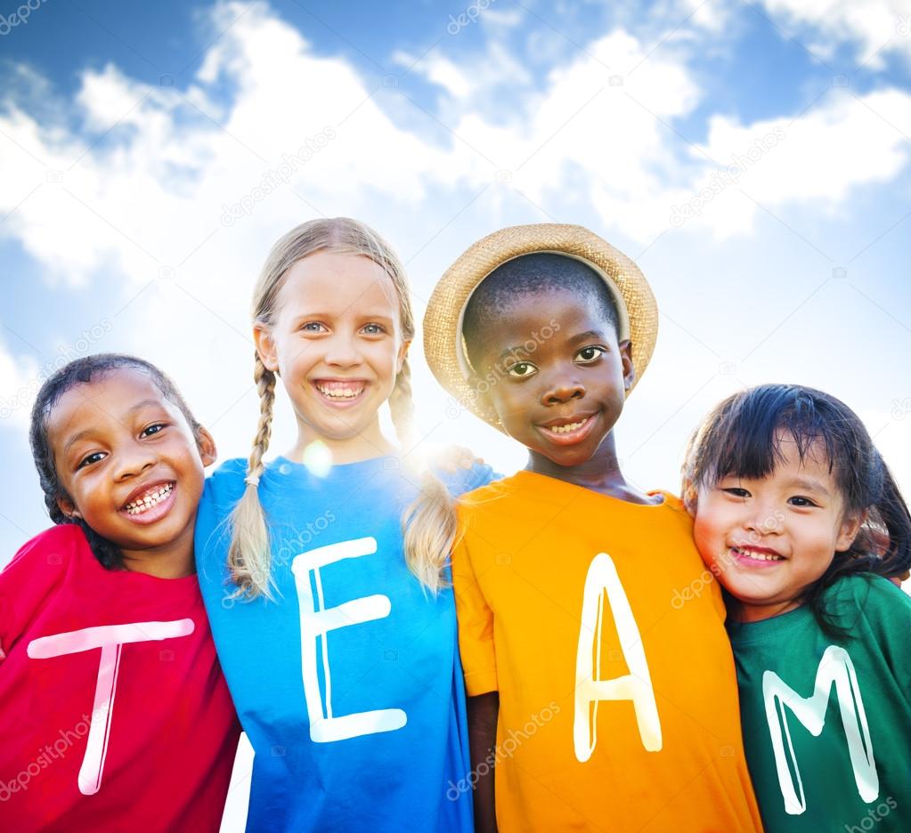 Multiethnic children friendship — Stock Photo © Rawpixel #74849377