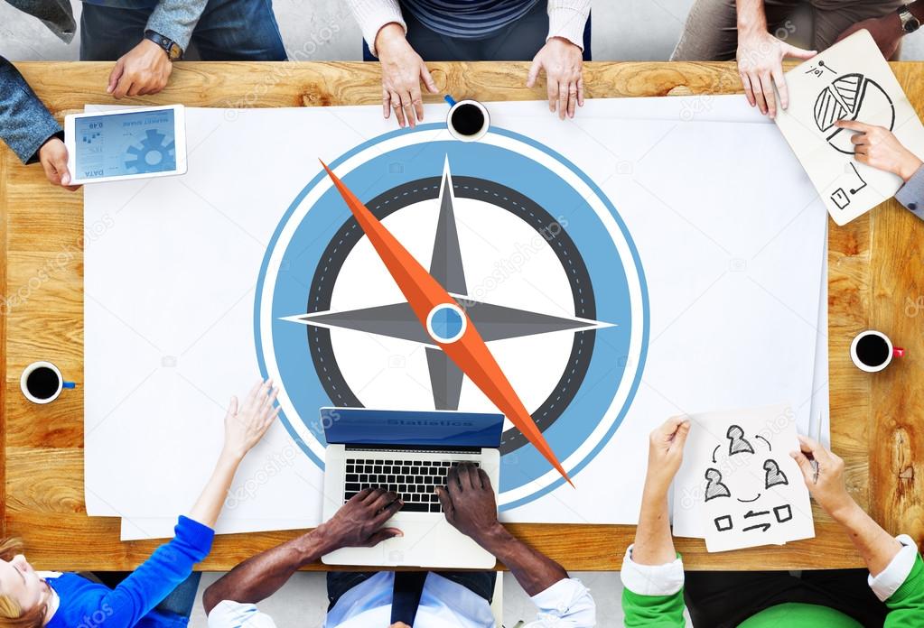 Navigation Compass Direction Concept — Stock Photo © Rawpixel #77001601