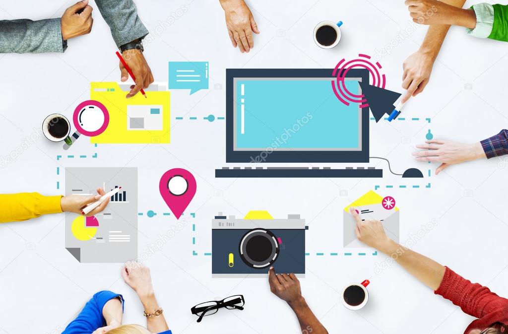 Technology Media Social Network Connection — Stock Photo © Rawpixel ...