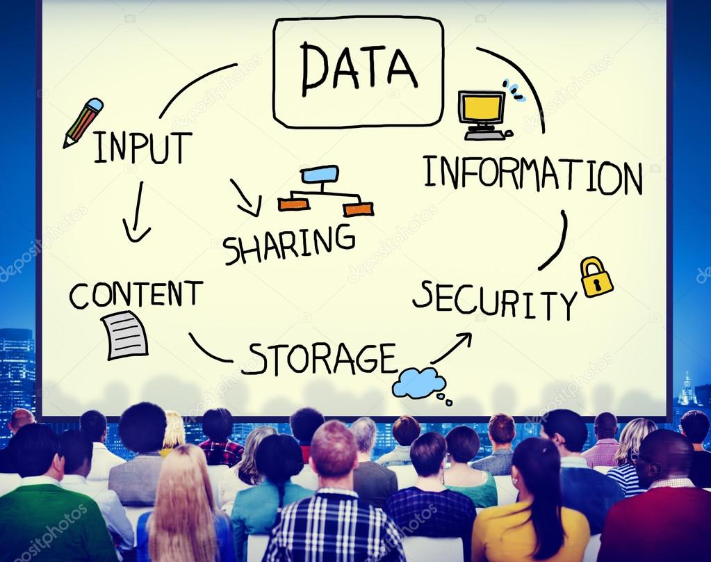 Análisis de datos Concepto de información de almacenamiento — Foto de ...