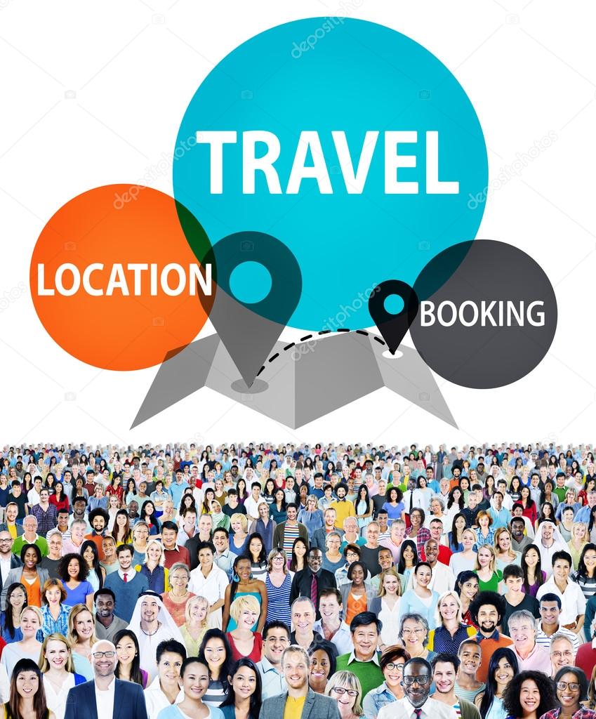 Check In Ubicación Spot Travel Concept Ilustración de archivo de ...