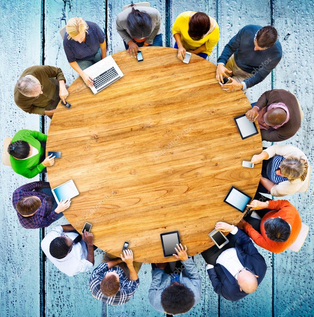 People Connected Digital Devices Concept — Stock Photo © Rawpixel #79855270