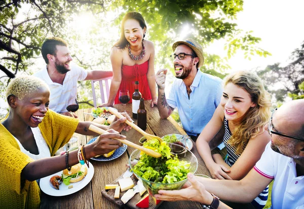 Friends Dining and Hanging out - Stock Image - Everypixel