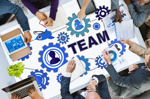 Employees working together Stock Photos, Royalty Free Employees working ...