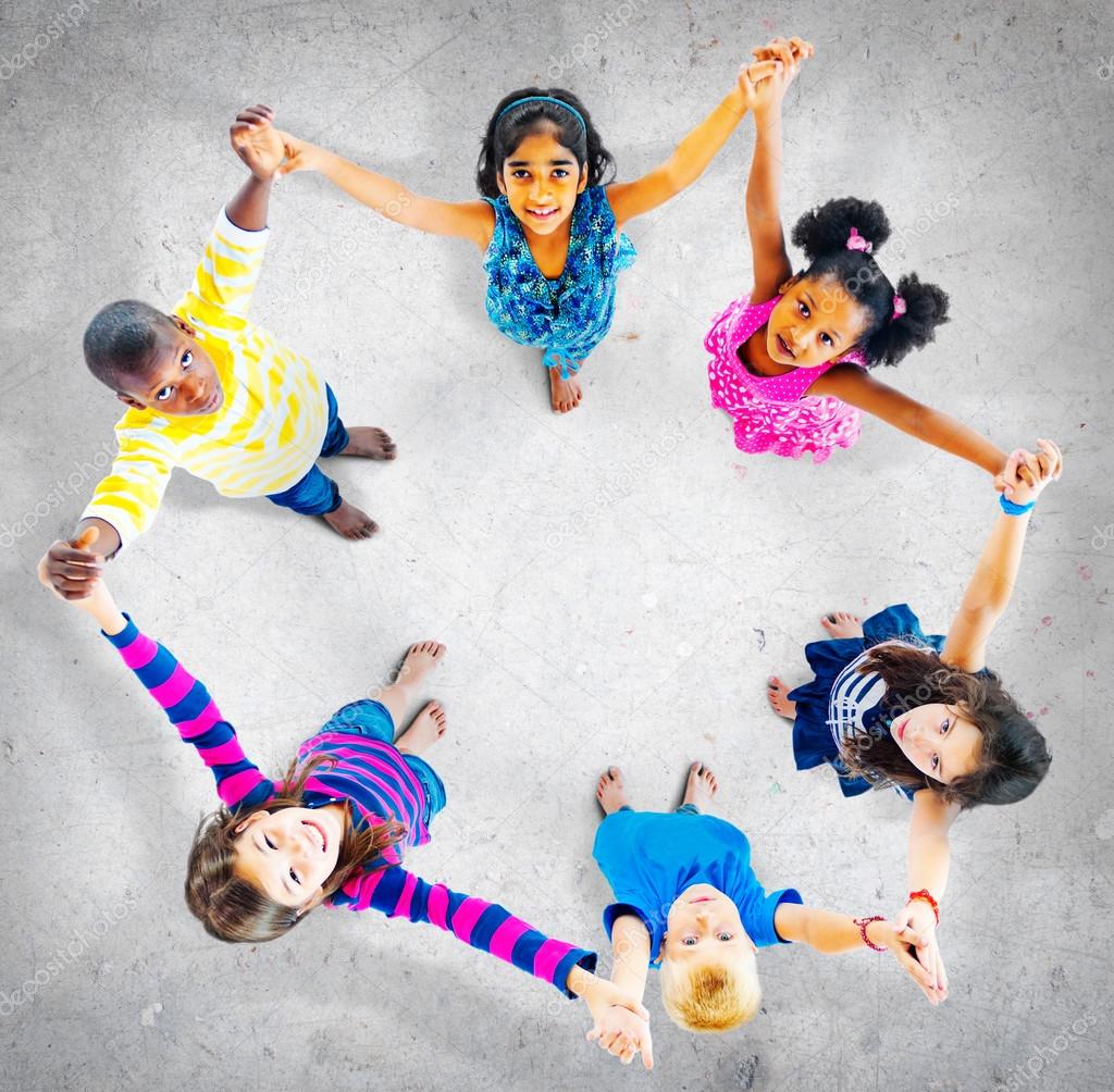 Children standing in circle Stock Photo by ©Rawpixel 81719182