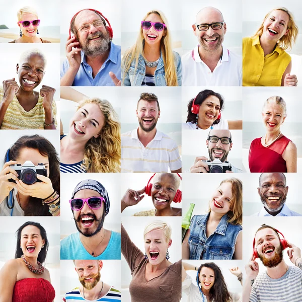 Happy people collage Stock Photos, Royalty Free Happy people collage ...