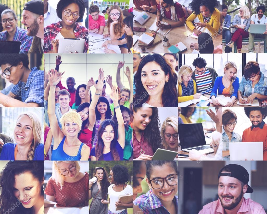 Collage with Diverse Students Stock Photo by ©Rawpixel 81720854