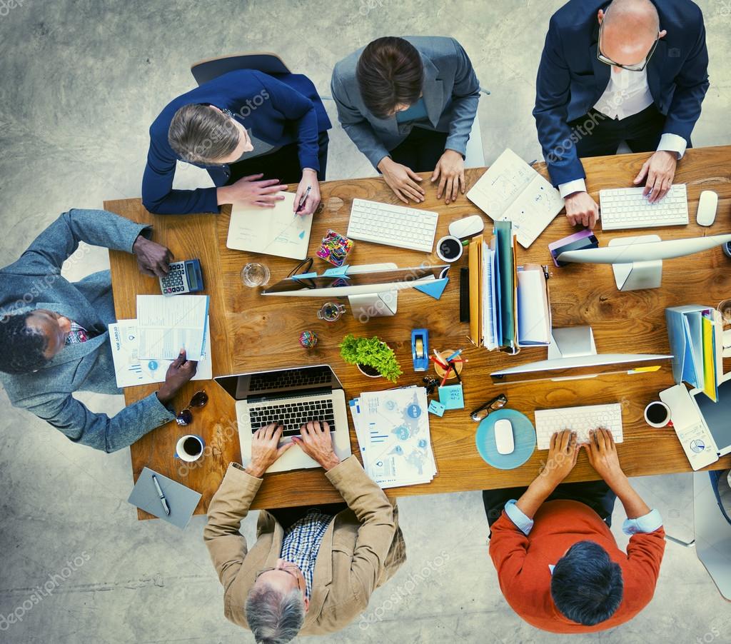 Multi-Ethnic Group of People Working Together — Stock Photo © Rawpixel ...