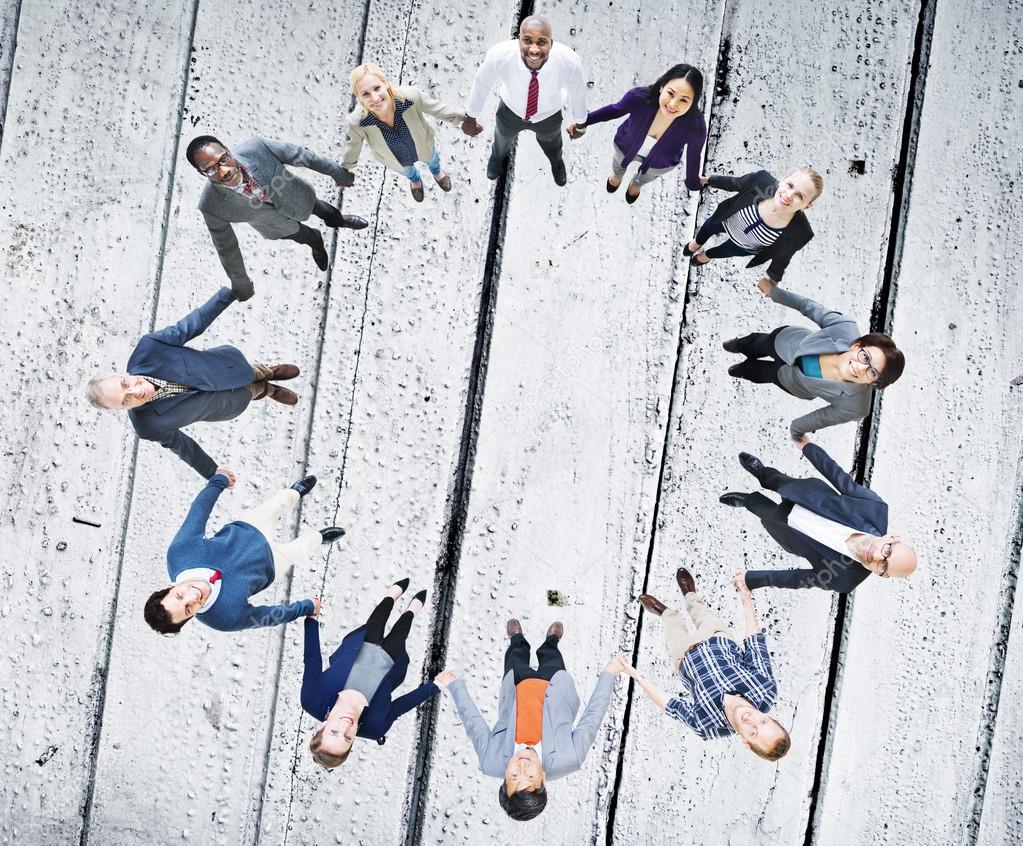 Corporate Togetherness, Unity Connection Concept — Stock Photo ... Corporate Togetherness, Unity Connection Concept — Stock Photo ...