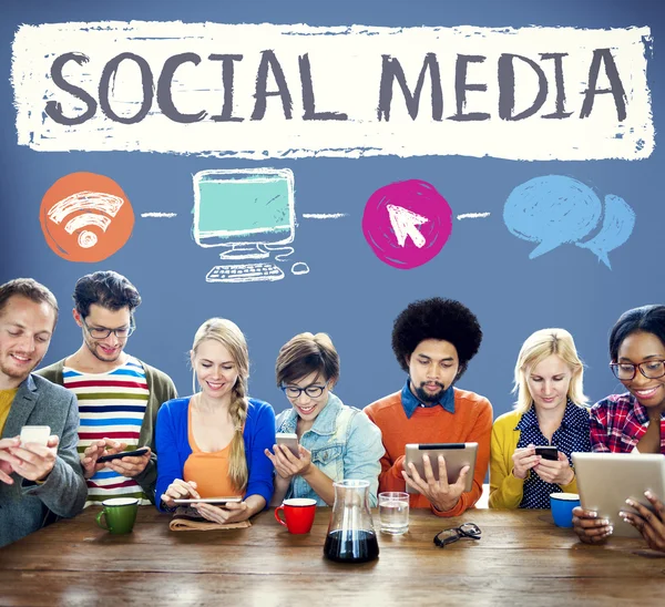 Social Media Technology Connection Concept - Stock Image - Everypixel