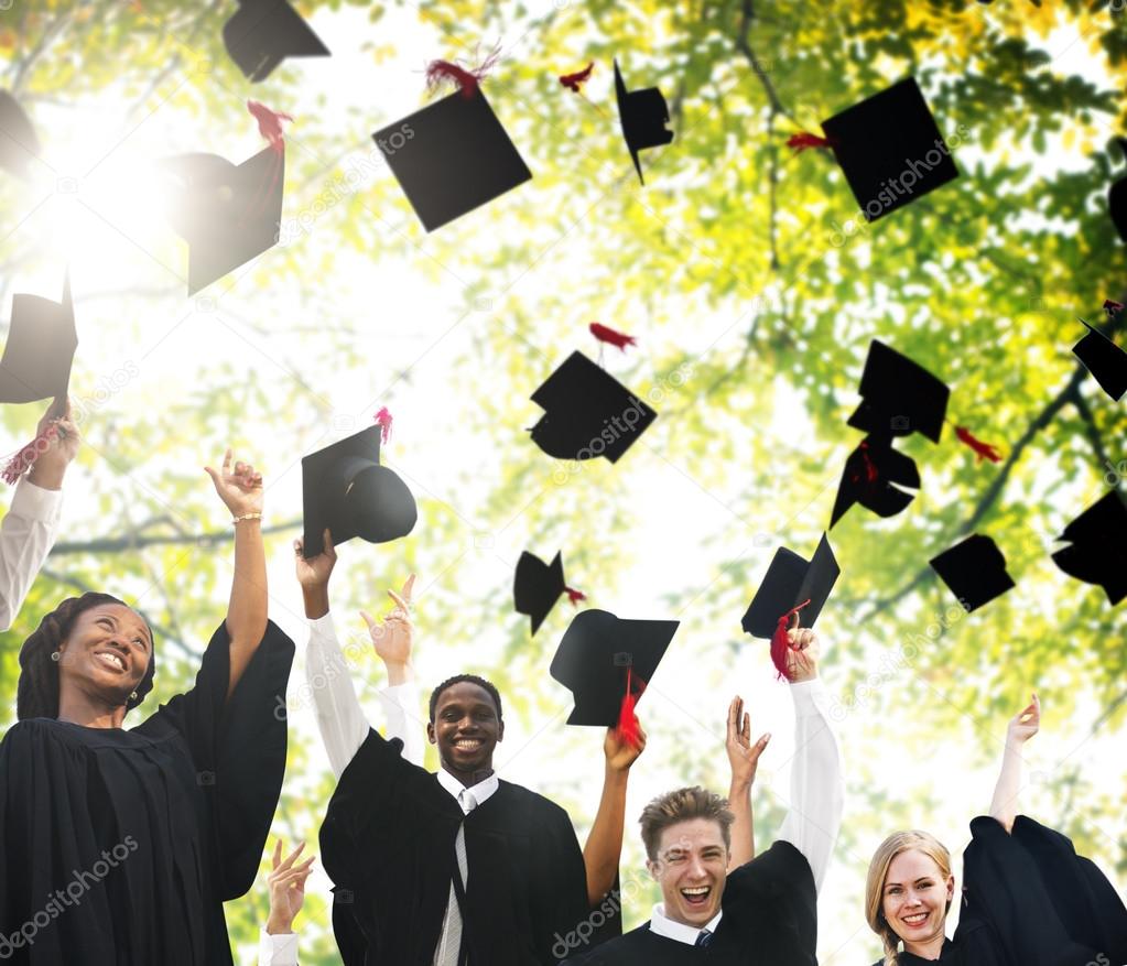 Students Celebrating Graduation Concept — Stock Photo © Rawpixel #84033516