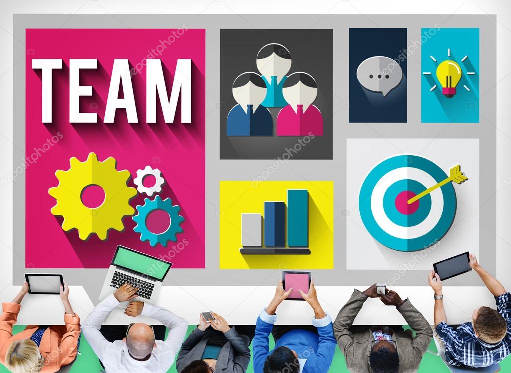 Team Partnership Concept Stock Illustration by ©Rawpixel #84033566