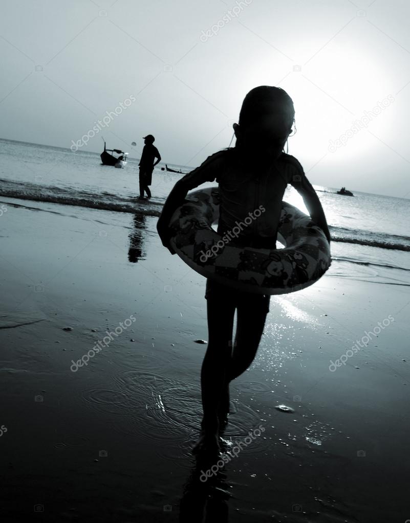 Child running with life ring — Stock Photo © Rawpixel #88156536