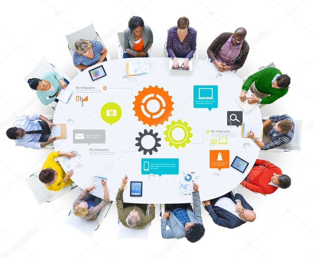 Teamwork Technology Business Concept — Stock Photo © Rawpixel #88165990