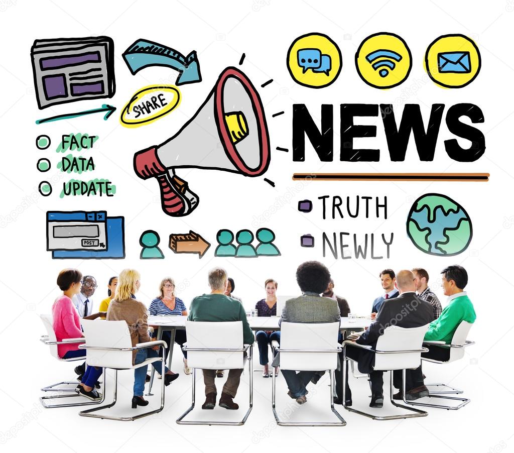 Noticias Broadcast Concepto de información: fotografía de stock ...